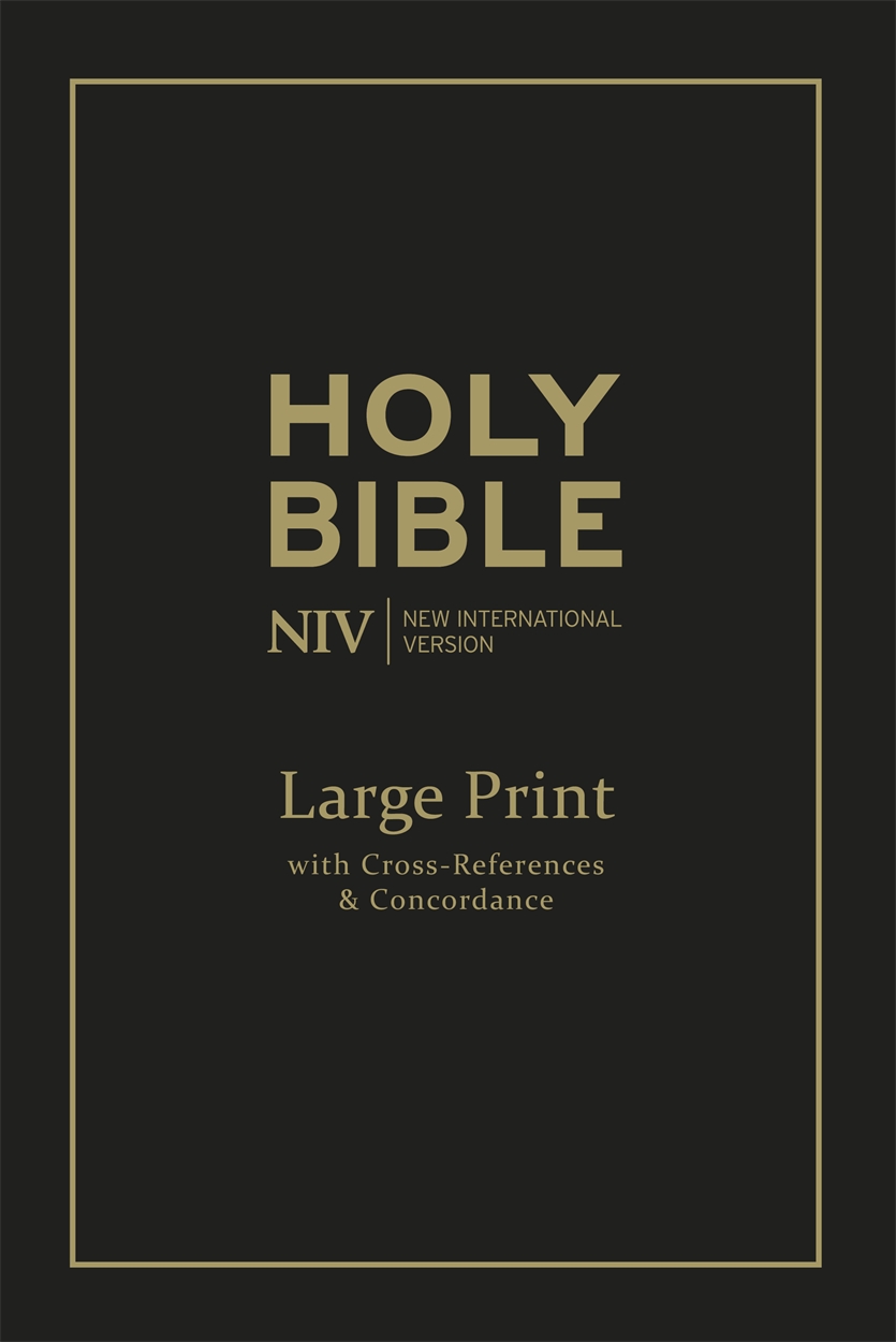 NIV Large Print Single-Column Deluxe Reference Bible by New ...