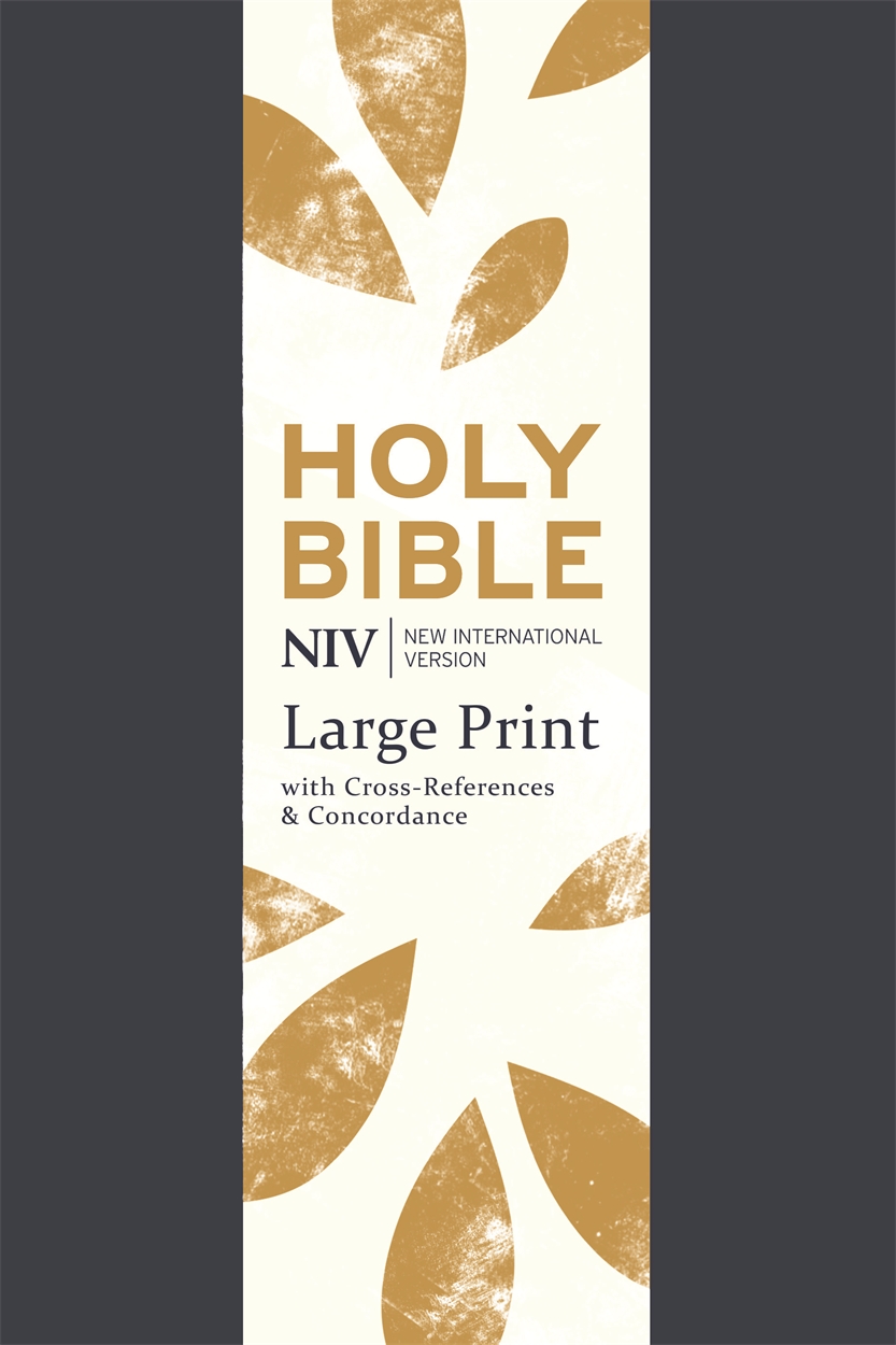 NIV Large Print Single-Column Deluxe Reference Bible by New ...
