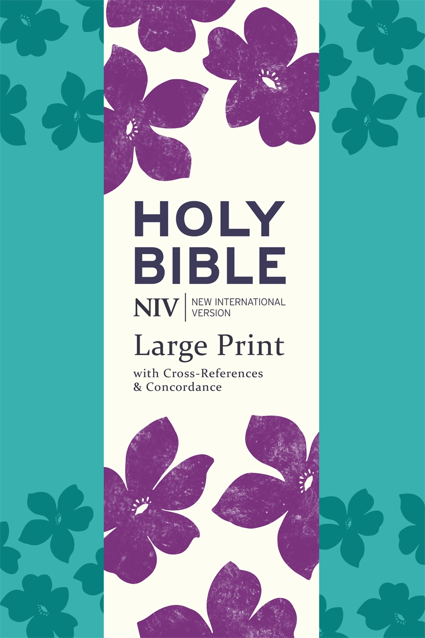 NIV Large Print Single-Column Deluxe Reference Bible by New ...