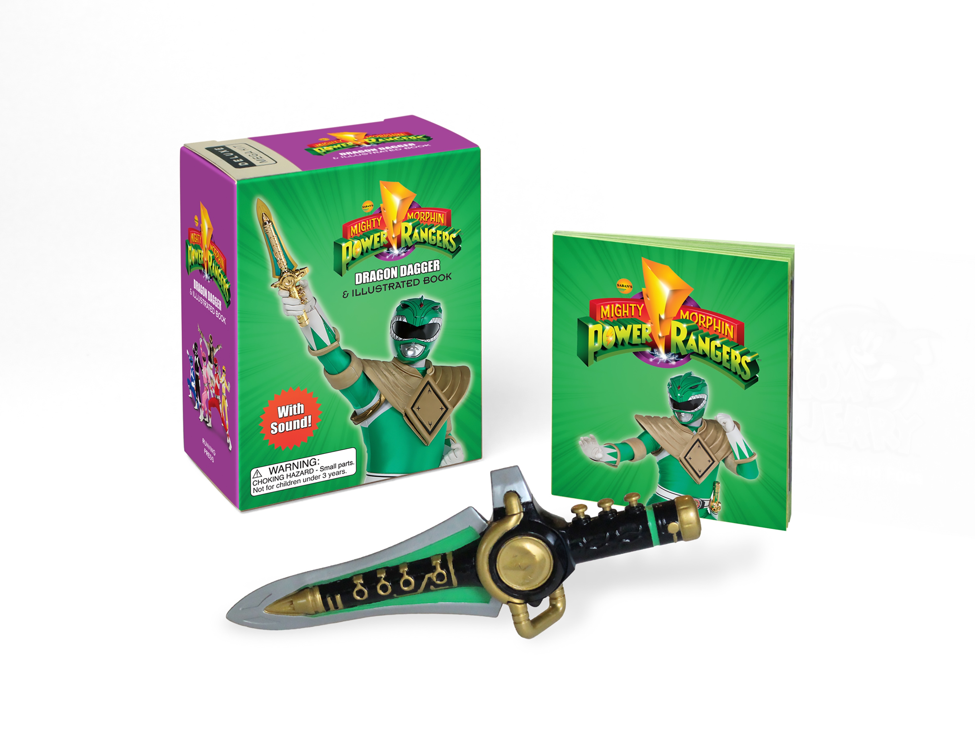 Mighty Morphin Power Rangers Dragon Dagger and Sticker Book by Running ...