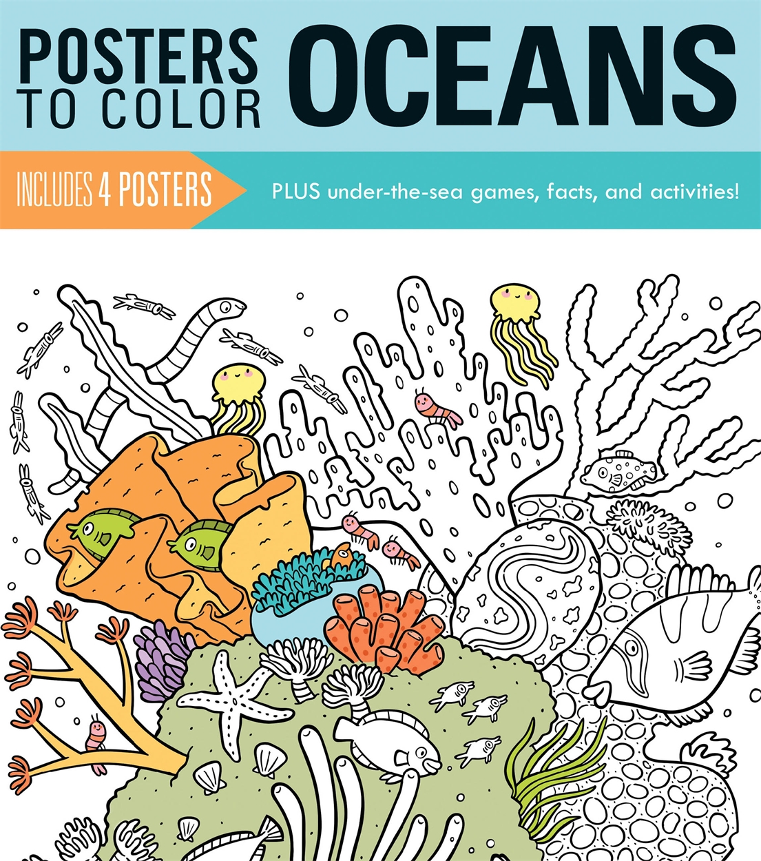 Posters to Color: Oceans by Running Press | Hachette UK