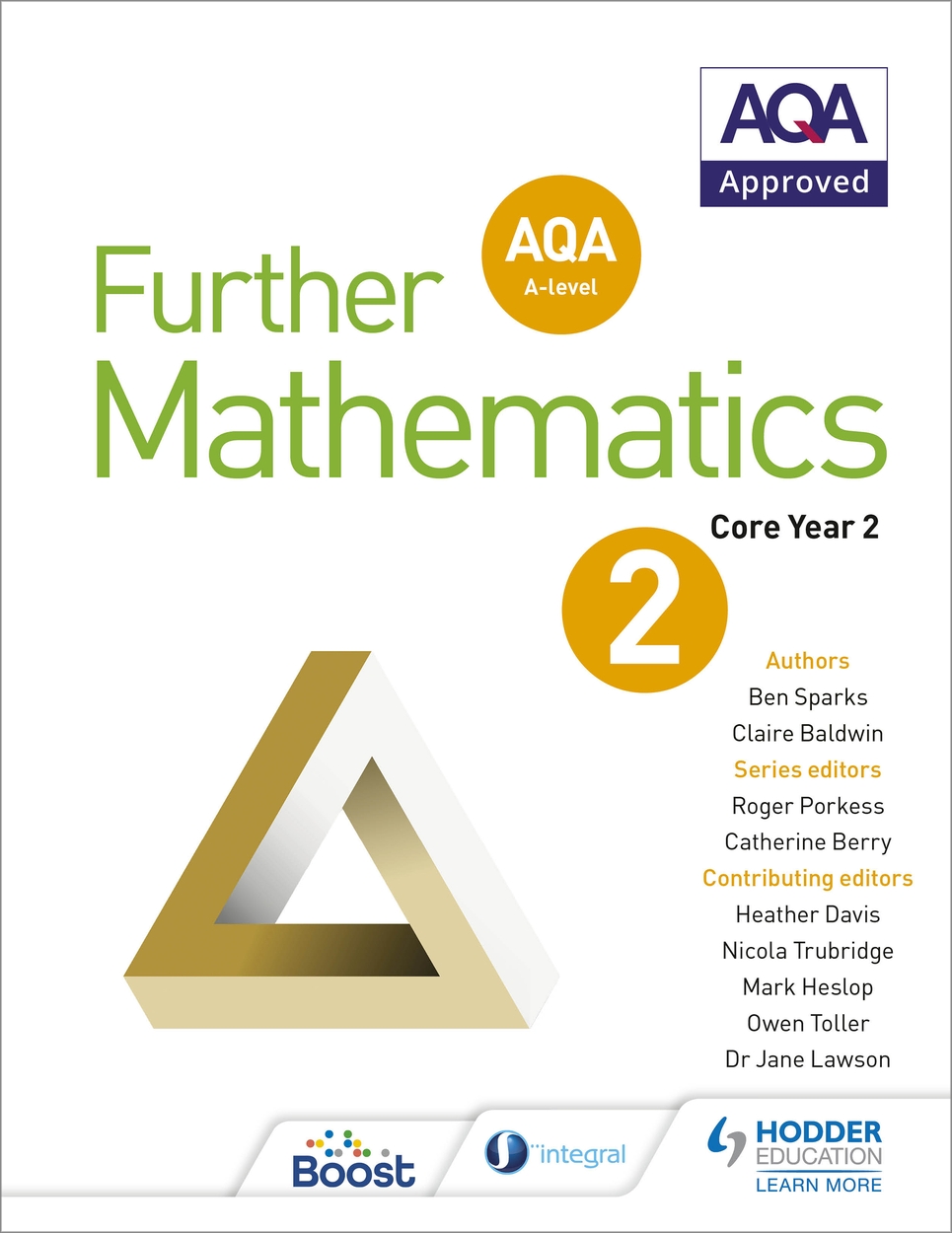 AQA A Level Further Mathematics Core Year 2 by Ben Sparks | Hachette UK