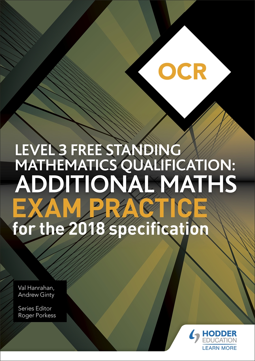 OCR Level 3 Free Standing Mathematics Qualification: Additional Maths ...