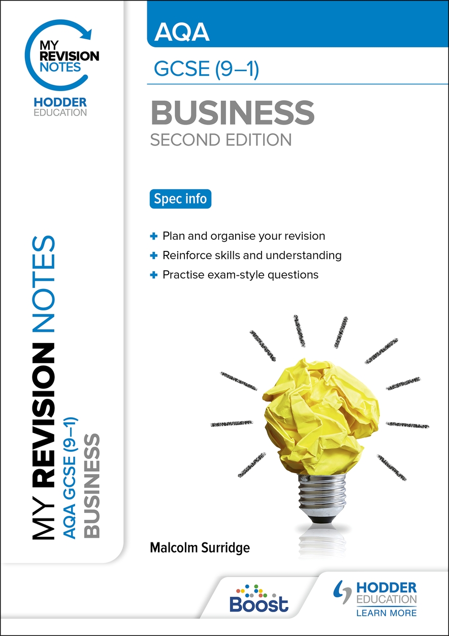 My Revision Notes: AQA GCSE (9-1) Business Second Edition Boost eBook ...