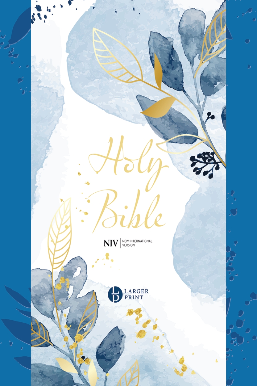 NIV Larger Print Blue Soft-tone Bible with Zip by New International Version | Hachette UK