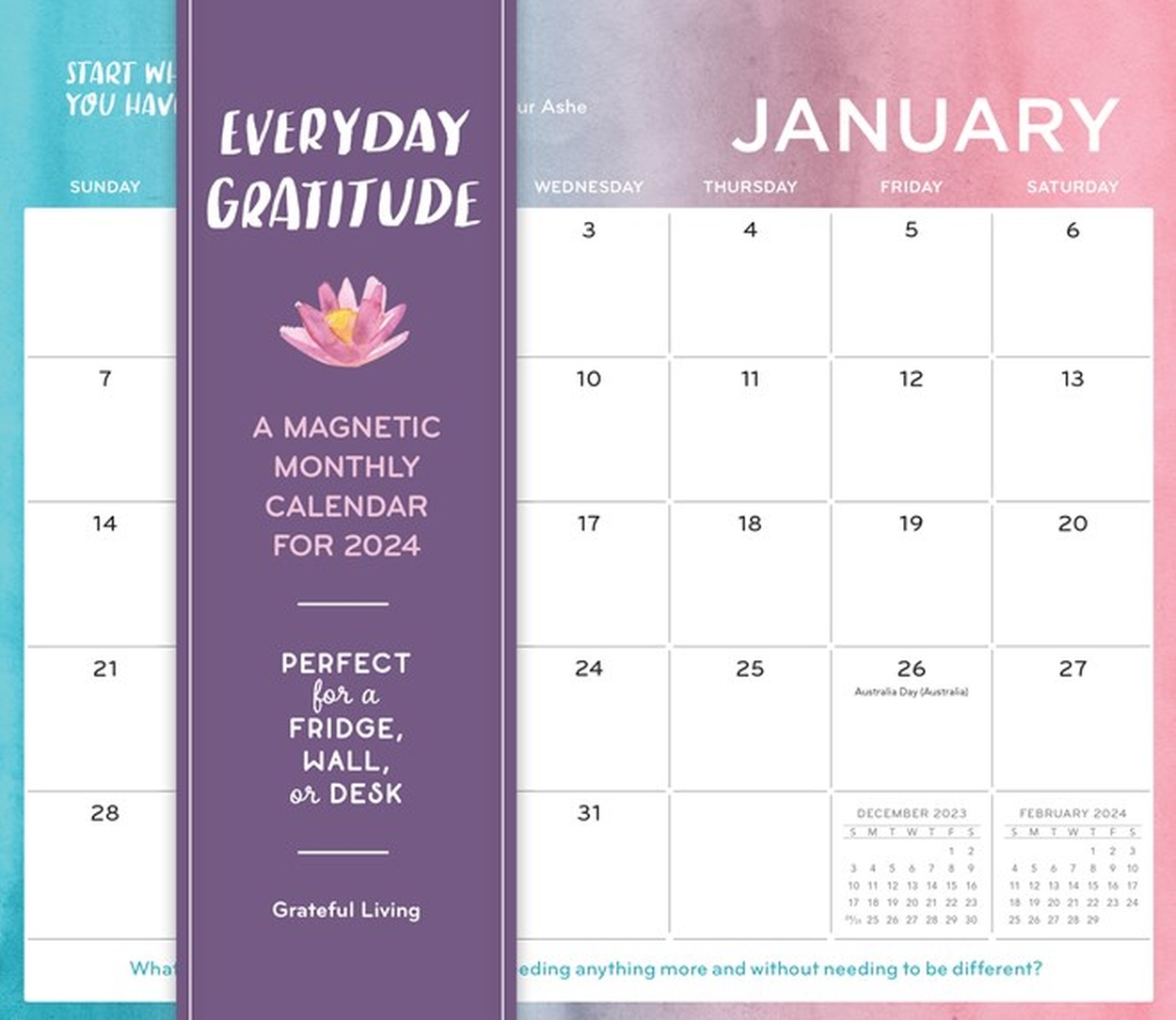 Everyday Gratitude Magnetic Wall Calendar 2024 by Workman Calendars ...