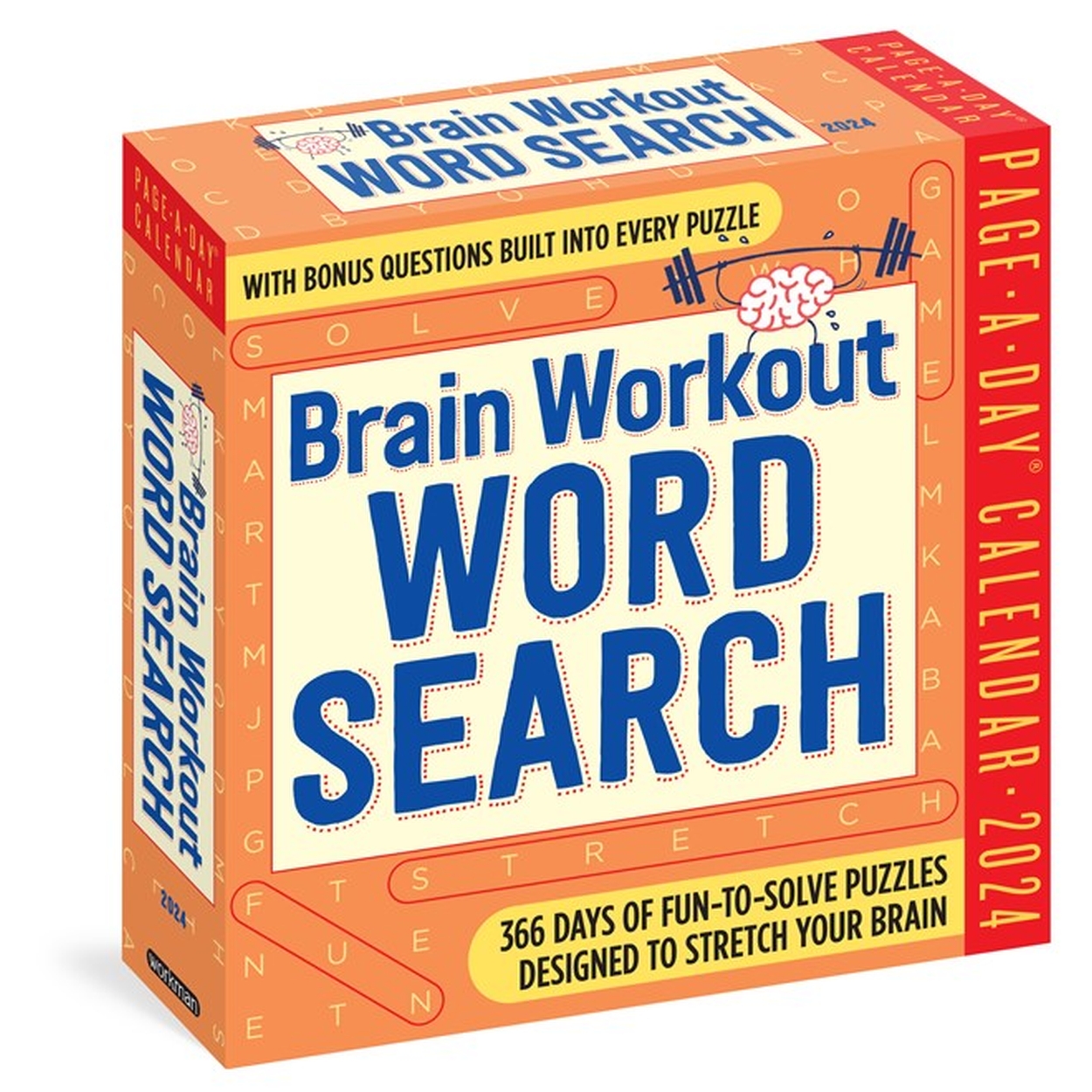 Brain Workout Word Search Page-A-Day Calendar 2024 by Workman Calendars ...