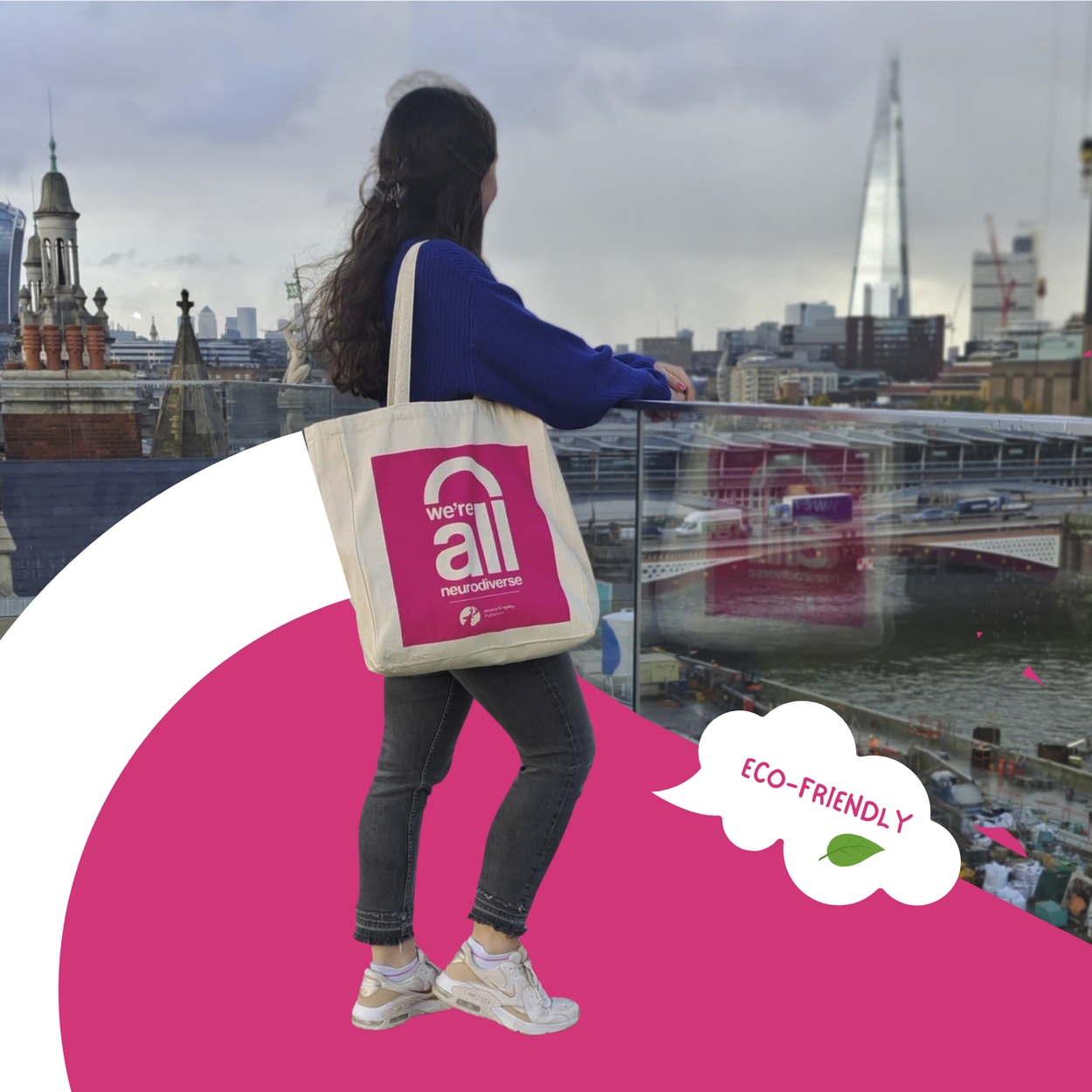 'We're All Neurodiverse' Large Tote Bag by Sonny Jane Wise | Hachette UK