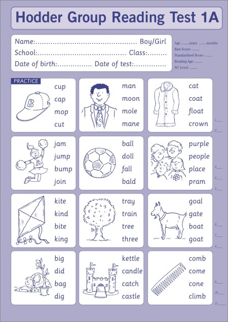 Hodder Group Reading Tests (HGRT) II: Test 1, Form A Pk10 by Denis ...