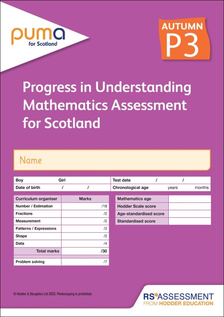 PUMA for Scotland P3, Autumn PK10 (Progress in Understanding ...