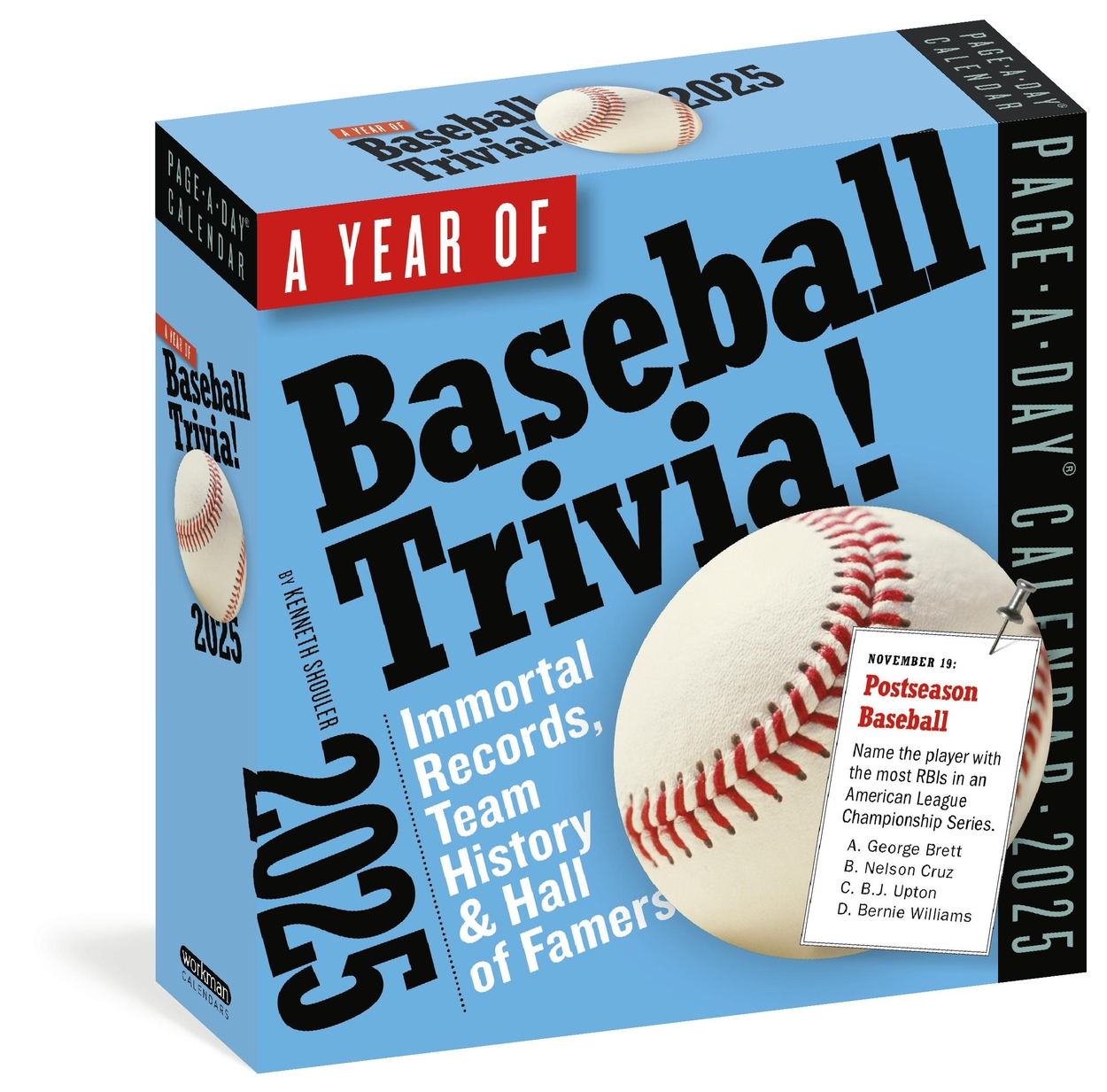 Year of Baseball Trivia Page-A-Day® Calendar 2025 by Kenneth Shouler ...