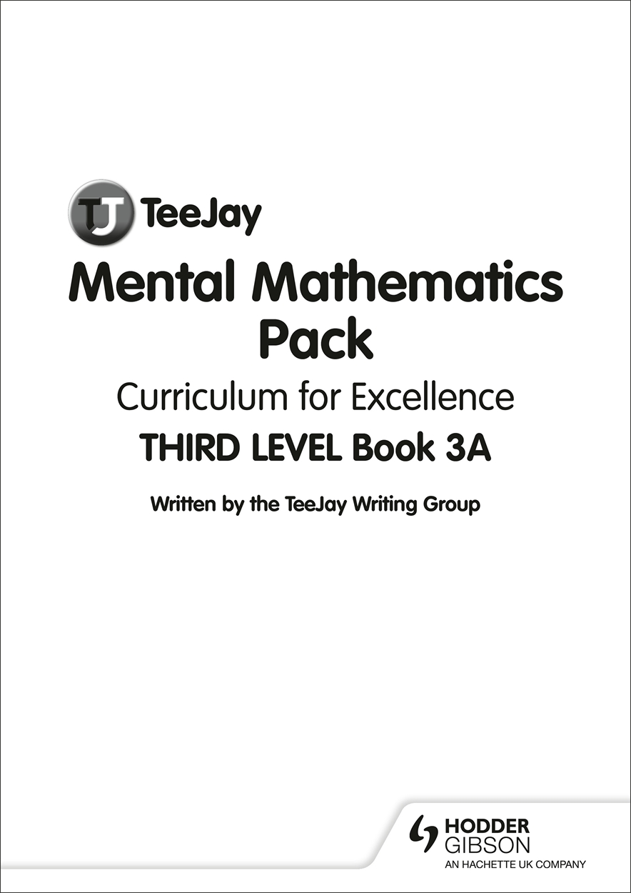 TeeJay CfE Third Level Book 3A Mental Mathematics Pack by Thomas Strang ...