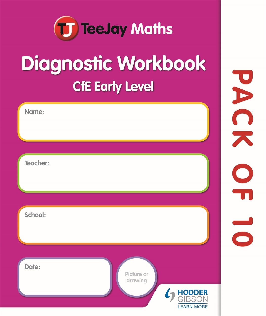 TeeJay Mathemathics CfE Early Level Diagnostic Workbook (Pack of 10) by ...