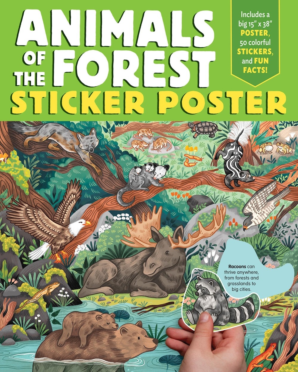 Animals of the Forest Sticker Poster by Editors of Storey Publishing ...