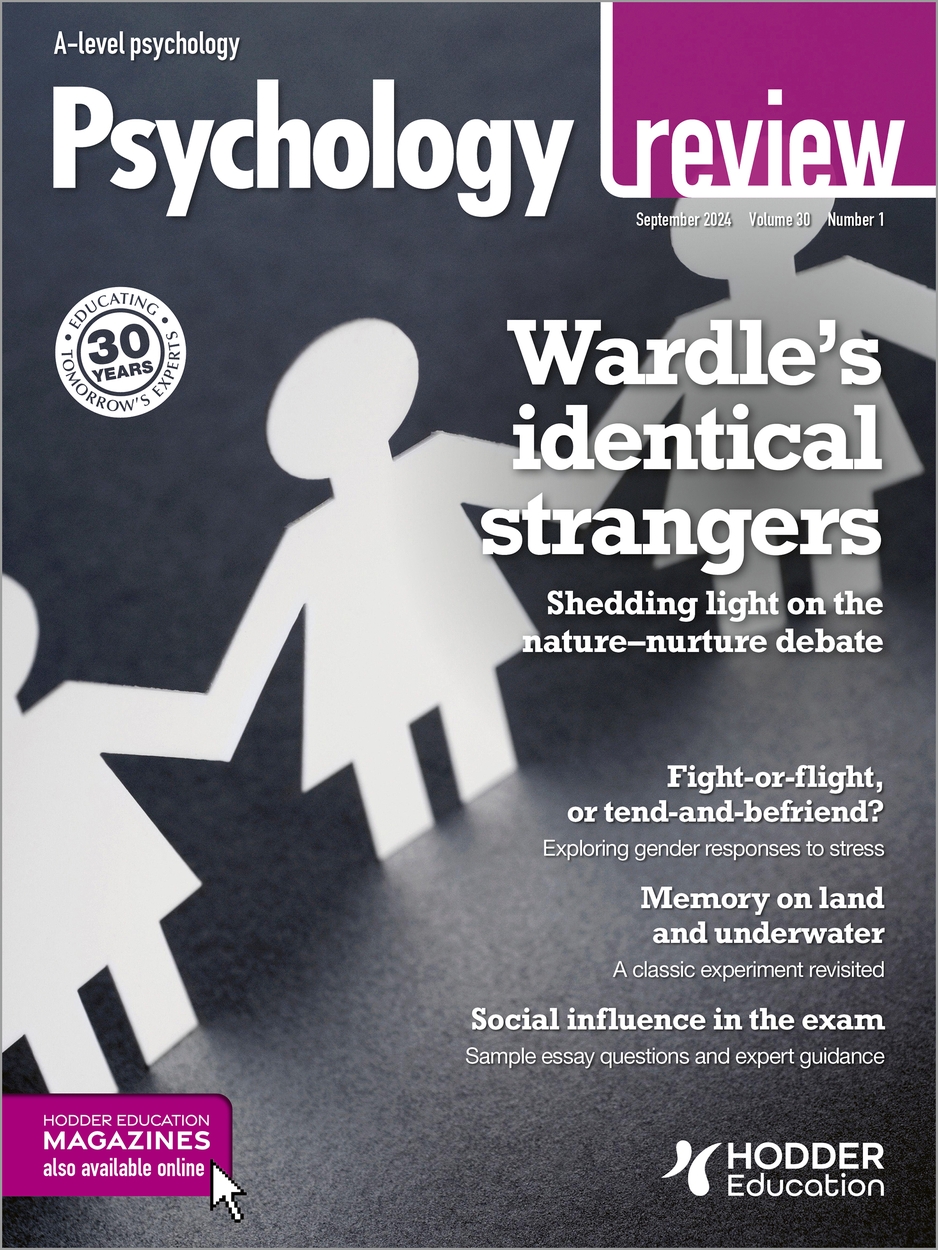 Psychology Review Magazine Volume 30, 2024/25 by Hachette Learning ...