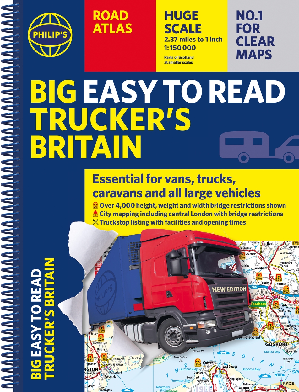 Philip’s Big Easy to Read Trucker’s Road Atlas Britain by | Hachette UK