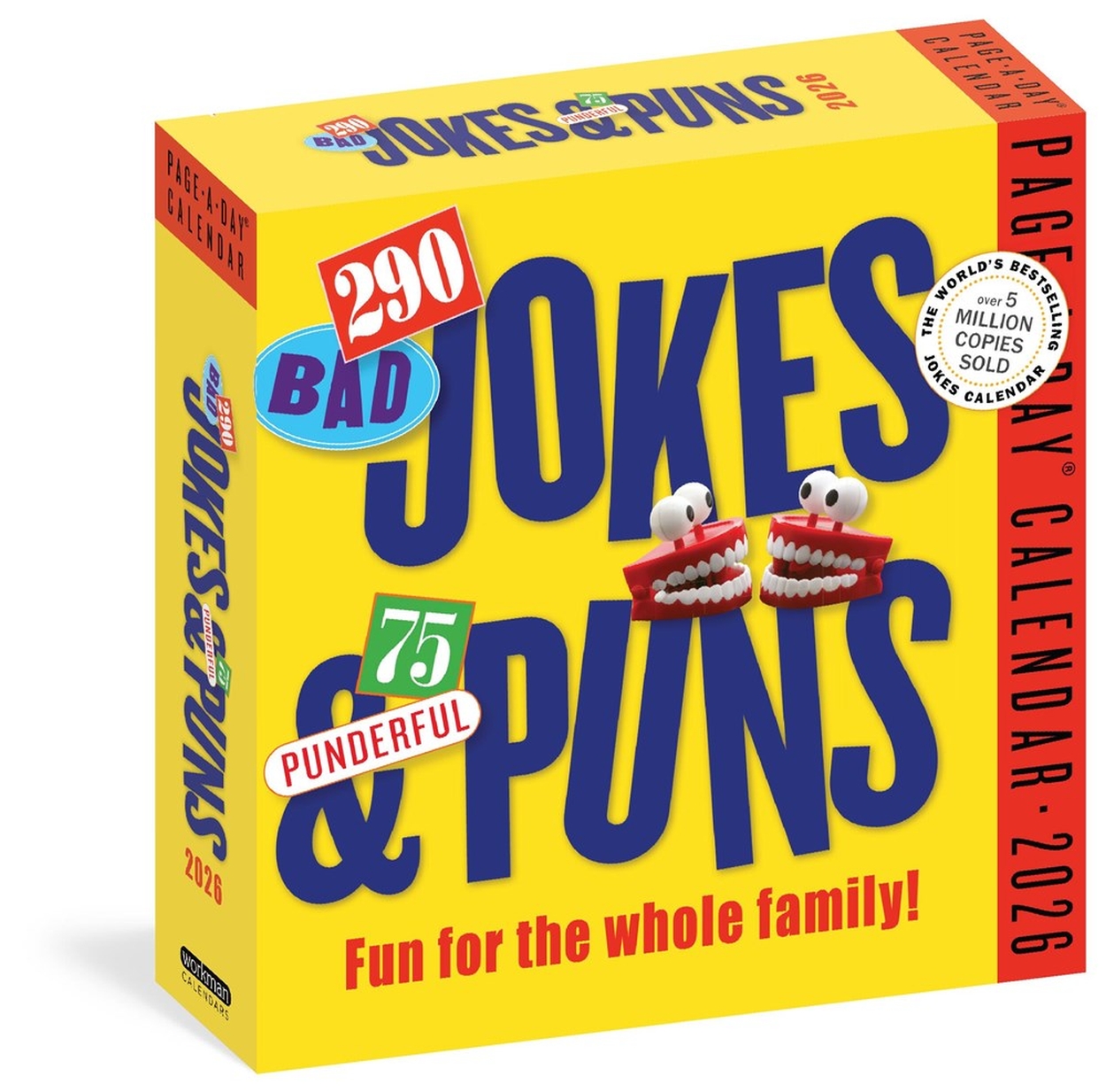 290 Bad Jokes & 75 Punderful Puns Page-A-Day® Calendar 2026 by Workman ...