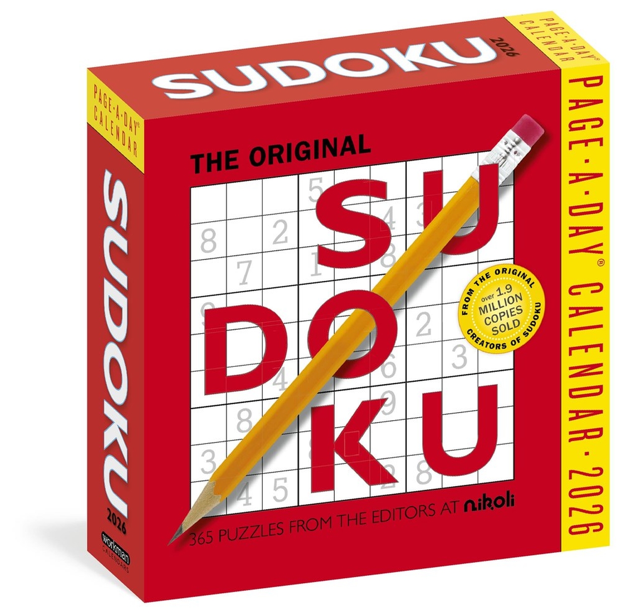 Original Sudoku Page-A-Day® Calendar 2026 by Editors of Nikoli ...