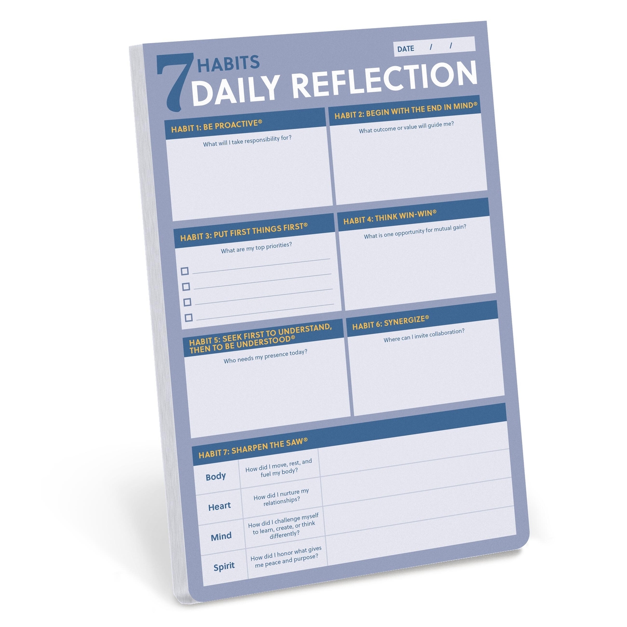 7 Habits Daily Reflection Notepad by Union Square Gift | Hachette UK